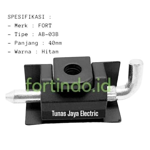 Jual Engsel Panel Box AB-03B (40mm) Hitam Hinge Panel Box FORT - Kota ...