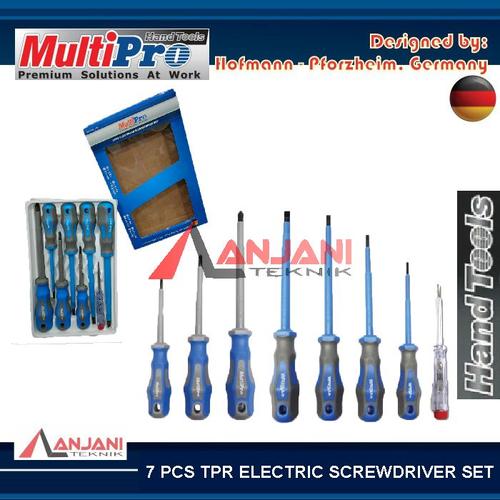 Jual OBENG LISTRIK ELEKTRIK TPR SET 7 PCS MULTIPRO ELECTRICAN SCREW ...