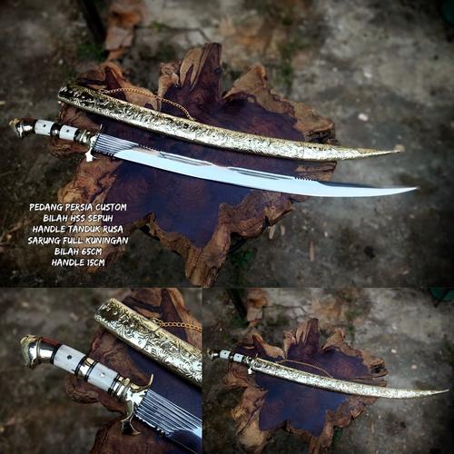 Jual Pedang Persia Handle tanduk rusa 65cm Kuningan - Kab. Sukabumi ...