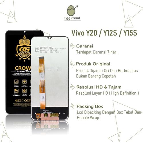 Jual LCD TOUCHSCREEN VIVO Y20 / Y20S / Y12S / Y15S FULLSET ORIGINAL COMPLET - Incell - Jakarta ...