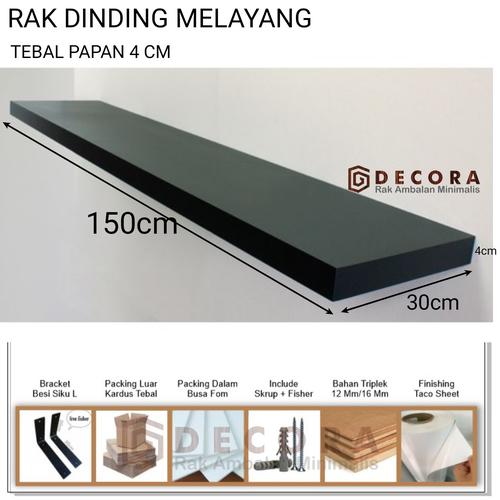 Jual PROMO,RAK AMBALAN DINDING TEBAL 4CM.SIZE# P-150CM×L- 30 CM× T-4CM ...