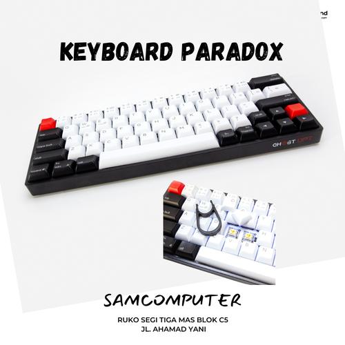 Jual Paradox Gaming Ghost GH64 GK1 PBT Radium Vulture - Mechanical ...