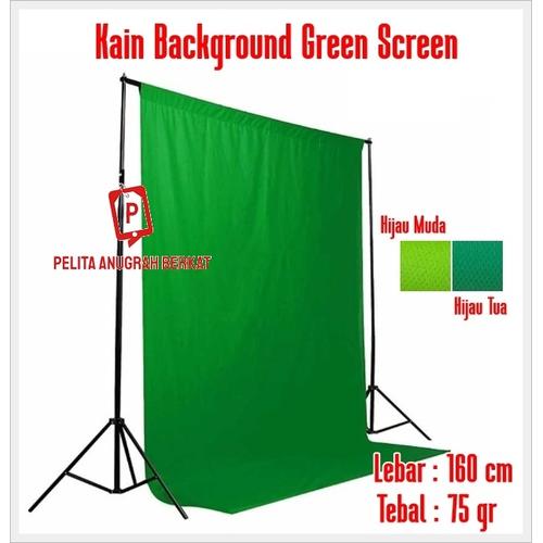 Jual Kain Background Hijau Bahan Spunbond 75gr / Backdrop Green Screen ...
