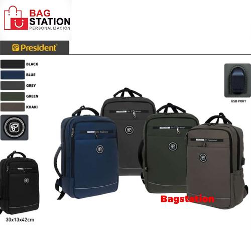 Promo BACKPACK PRESIDENT USB ORIGINAL RANSEL LAPTOP PRESIDENT TAS PRIA ...