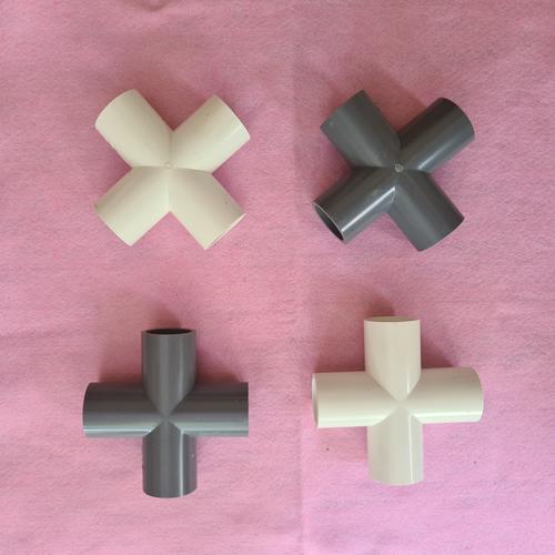 Jual sambungan fitting tee cross pipa pvc 4 way arah 1" inch hidroponik ...