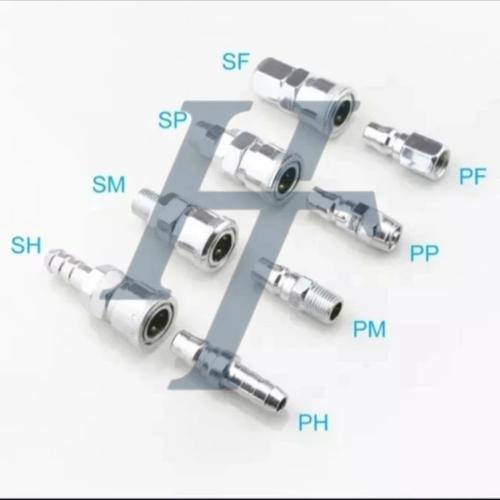 Jual Quick coupler angin 1/2" / quick coupler pneumatic 1/2 inch ...