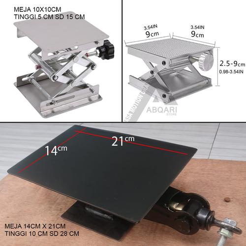 Jual lifting lab table / meja adjustable / meja hidrolik / router lift ...