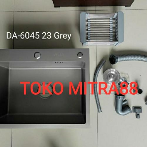 Jual kitchen sink Velar 6045 Grey Bak cuci piring Minimalis - Jakarta ...