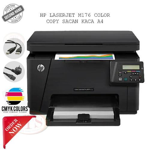 Jual Printer HP LASERJET MFP M176 #Printer Warna multifungsi A4 ...