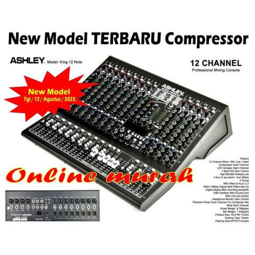 Jual Mixer Ashley KING 12 Note Original ashley KING12 Interface USB ...
