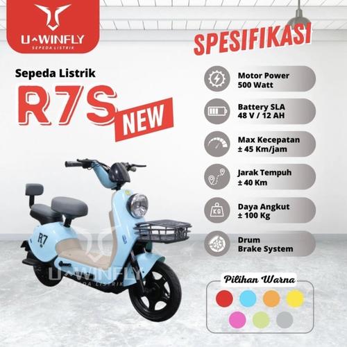 Promo Sepeda Listrik Uwinfly R7S New Uwinfly Redfish 7 S R7 S Orange ...