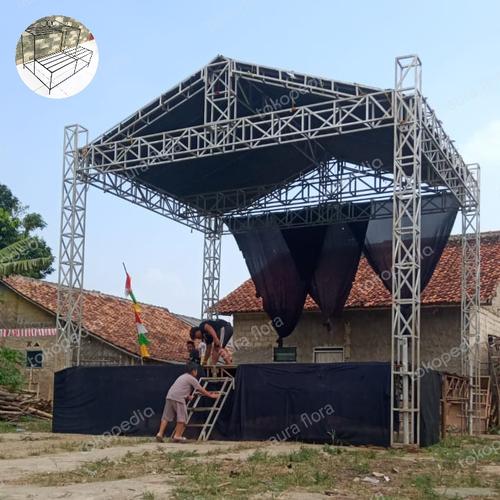 Jual panggung rigging dan balokang rigging - silfer brown - Kab. Bogor - aura flora | Tokopedia
