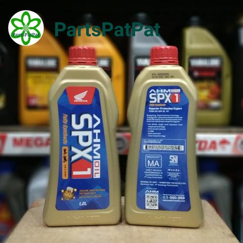 Jual OLI MESIN AHM OIL OLI SPX1 SPX 1 SPX-1 1.2LT 1200ML 10W30 10W-30 ...