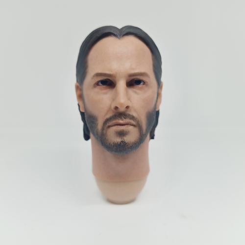 Jual head sculpt 1/6 john wick keanu reeves eleven hot toys compatible ...