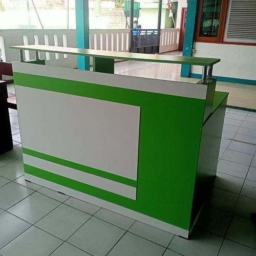 Jual meja receptionis dan meja kasir warna hijau putih - Jakarta Timur ...