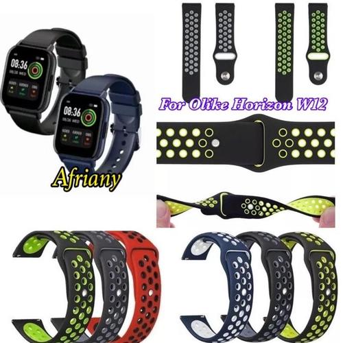 Jual Tali Jam Strap Olike SmartWatch Horizon W12 -Nike Rubber Silikon ...