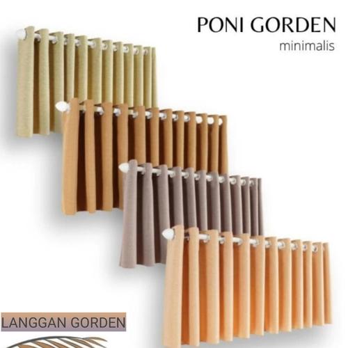 Jual Gorden poni blackout poni gorden warna cream - abu muda, 200 x ...