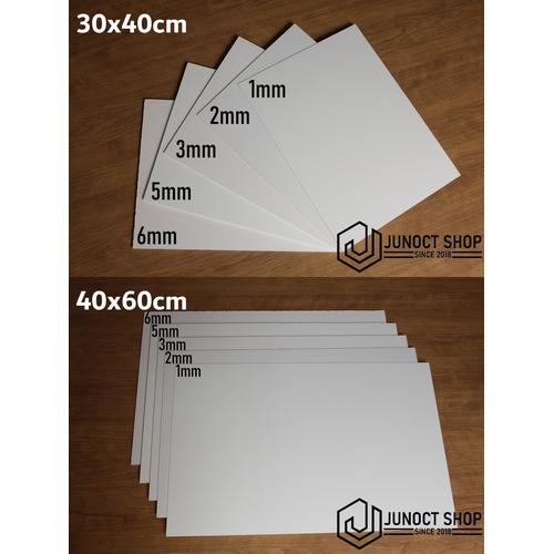 Jual Dinding Maket PVC Foam Board 1mm 2mm 3mm 5mm 6mm Karton Putih ...