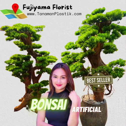 Jual pohon bonsai artificial tanaman berbagai model dekorasi ruangan - Tinggi 110 cm - Kota ...