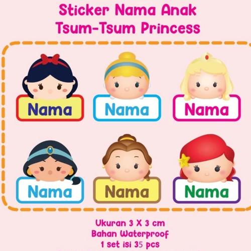 Jual Stiker sablon label nama karakter untuk di baju/ kain permanent 35 ...