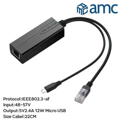 Jual PoE Splitter Micro USB / Type C 48v to 5v Power over Ethernet 802 ...