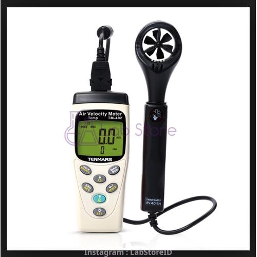 Jual Air Velocity Meter Anemometer TM-402 Kecepatan Udara | Tenmars TM ...