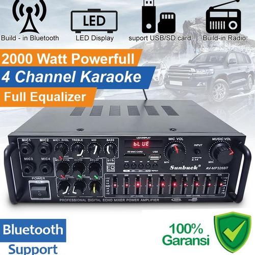 Jual Ampli Karaoke Masjid Full Equalizer Bluetooth - Amplifier Stereo - Kota Surabaya - ALFARO ...