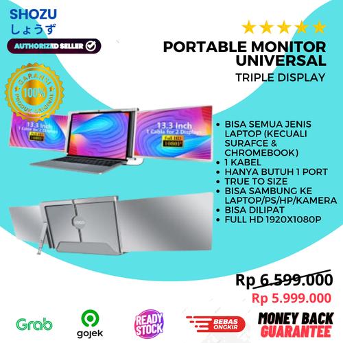 Jual Portable Monitor Triple Display UNIVERSAL 1 CABLE FHD 1920x1080 ...