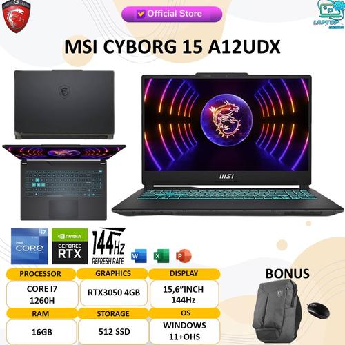 Promo Msi cyborg 15 a12udx I7 12650h rtx3050 6gb/ 16gb 512gb ssd ...