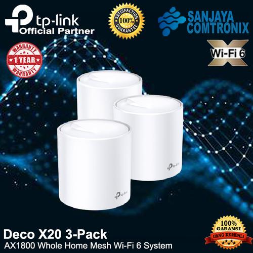 Jual TP-LINK Deco X20 3 Pack AX1800 Whole Home Mesh Wi-Fi 6 System - 1 ...