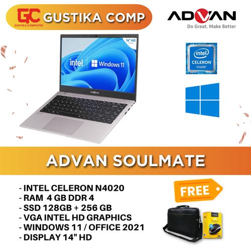 Jual LAPTOP ADVAN SOULMATE INTEL CELERON N4020 RAM 4GB SSD 128GB ...