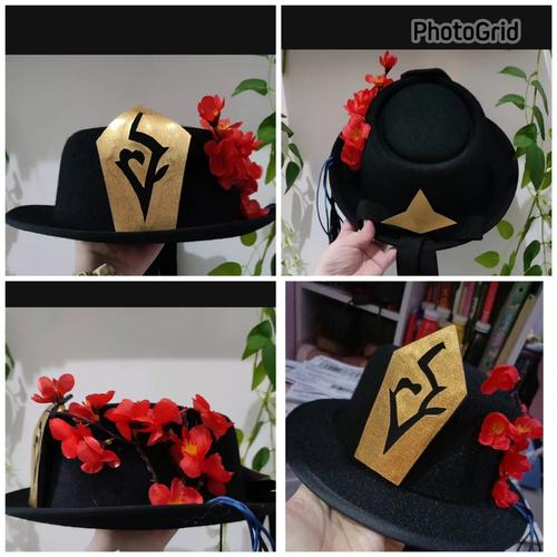 Jual Cosplay kostum full set hu tao Genshin Impact - topi - Jakarta ...