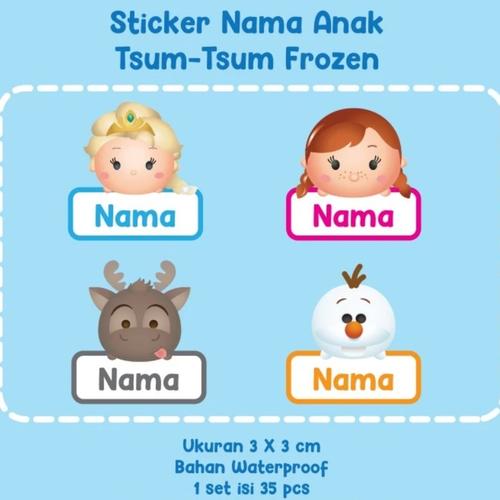Jual Stiker sablon label nama karakter untuk di baju/ kain permanent 35 ...