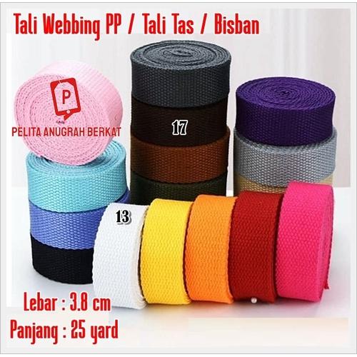 Jual Tali Webbing PP Tebal / Tali Bisban Roll / Tali Tas Strap Lebar 3 ...
