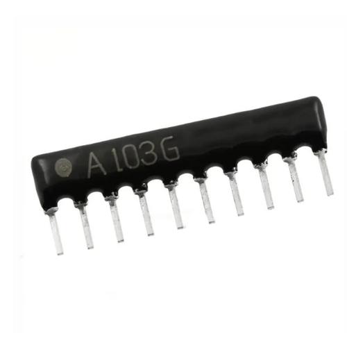 Jual Resistor Pack 10K Ohm 9P Array Network Respack Rpack 9 pin 103 R ...