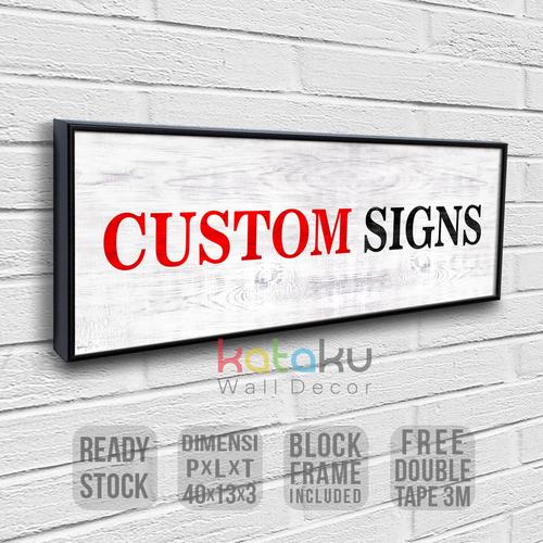 Jual Custom Signs Papan Tanda Nama Custom Hiasan Dinding Pajangan Rumah ...