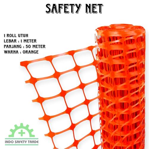 Jual Safety Net Jaring Safety Orange 1Roll Proyek Panjang 50Meter ...