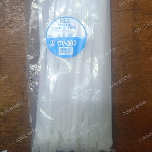 Jual Kabel Ties CV 300 KSS Original Ukuran 300 x 7.6 mm - Putih - Jakarta Pusat - NR Elektrik ...