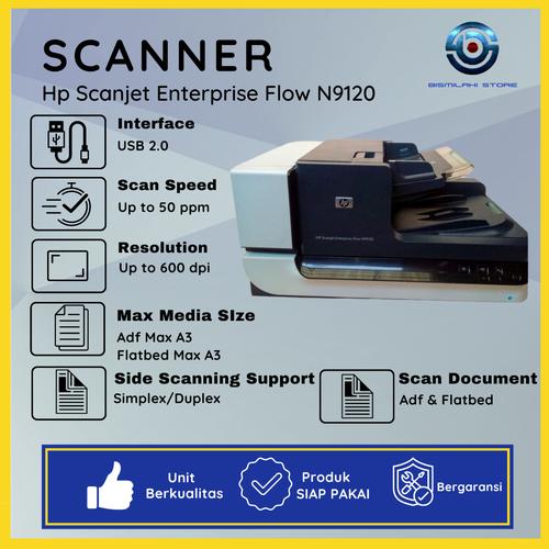 Jual Scanner A3 Hp Scanjet Enterprise Flow N9120 Dengan Kecepatan 50 ...