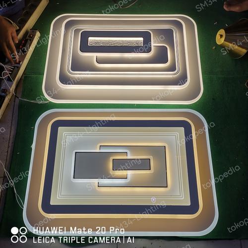 Jual Plafon LED Minimalis 611 65cm Kotak Ceiling Light Lampu Plafon ...