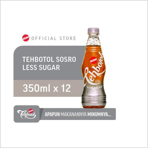 Jual Teh Botol Sosro PET Less Sugar 350ml 1 dus isi 12 pcs - minuman murah - Kota Bandung ...