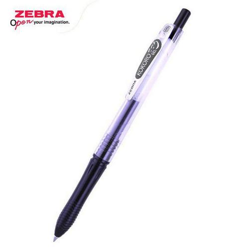 Jual Pulpen Zebra Gel Kokoro Hitam 0.5mm Super Fine Gel Pen Kokoro ...