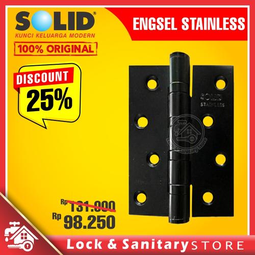 Jual Engsel SOLID HSS SLD EK 17 4X3X3 4BB Black Engsel Pintu Jendela ...