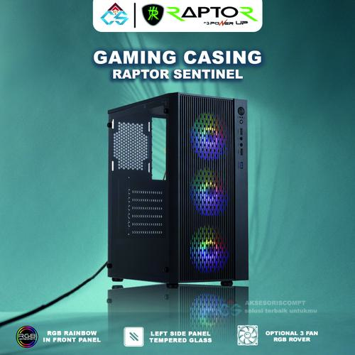 Jual Casing Gaming RAPTOR SENTINEL - Casing Gaming FULL ATX - Kota ...
