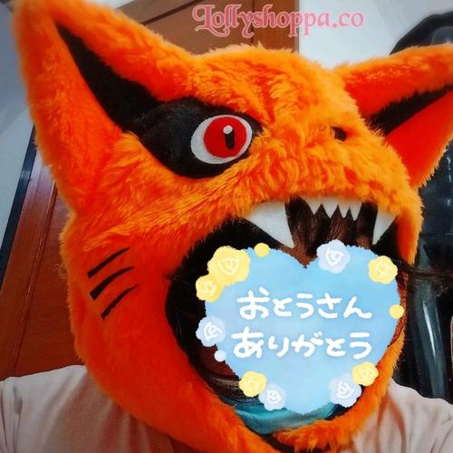 Jual Topi Kurama/Kurama Hat/ Topi Naruto/Kyuubi Hat/Topi Rubah/Fox Hat ...