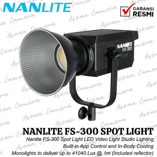 Jual Nanlite FS-300 Spot Light LED Video Light Studio Lighting FS300 FS ...