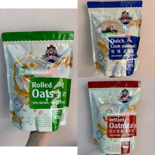 Jual [PACK] MR OAT ROLLED OATS / QUICK COOK OATMEAL / INSTANT OATMEAL ...