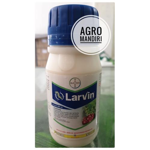 Jual Larvin Cair 350 SL 250 ml Insektisida Pengendali Hama Ulat Tanaman ...