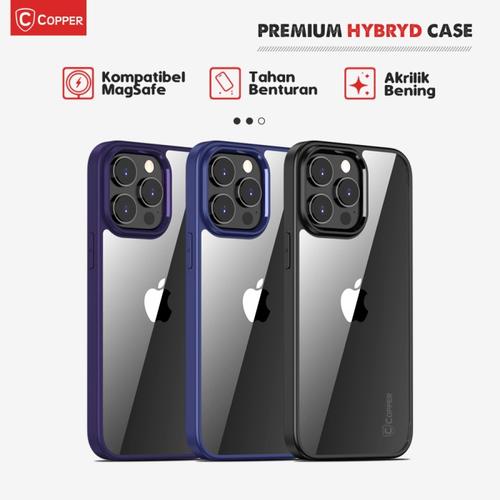 Promo iPhone 13 series - COPPER Premium Hybrid Case - iP 13, Hitam ...