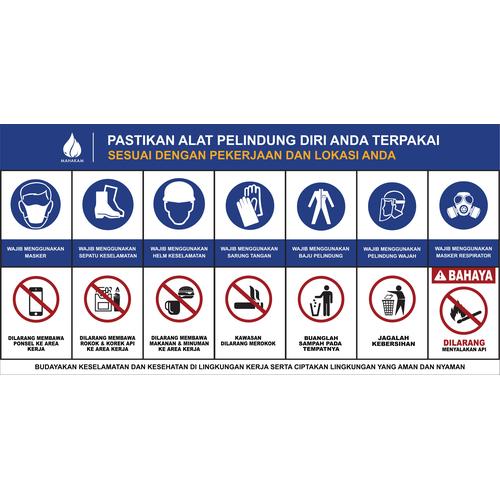 Jual BANNER / SPANDUK SAFETY K3 APD UKURAN 3X1,5 METER (LANDSCAPE) 280 ...